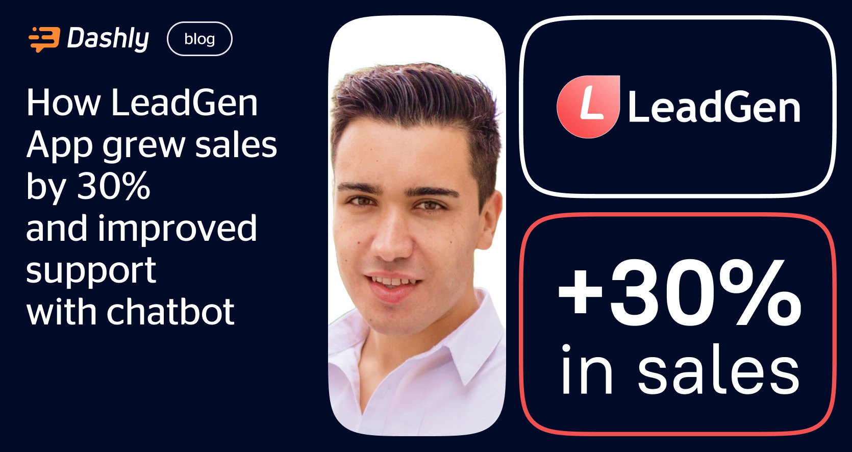 LeadGen App case: 30% sales growth with a chatbot