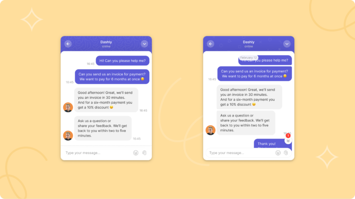 Live chat widget update - Dashly blog